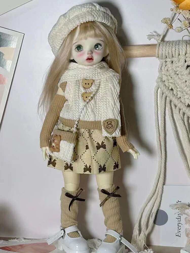 Комплект одежды для куклы BJD 1/6, бежевый, only clothes 3