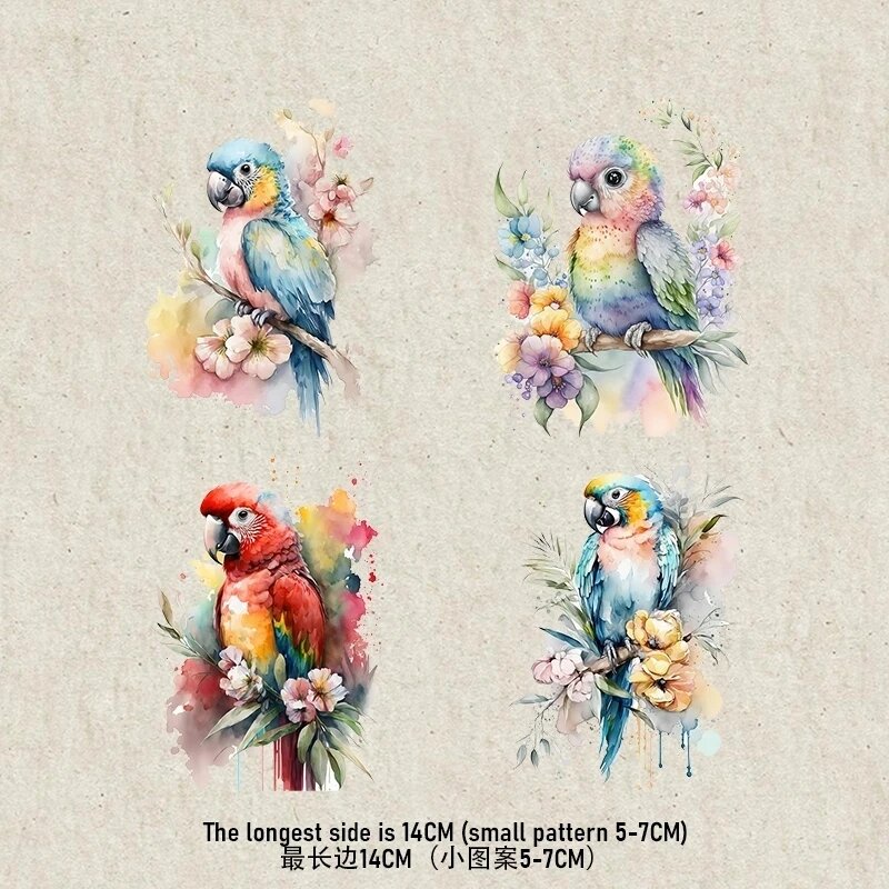 Нашивка мультяшные птицы JCTH-0237-2