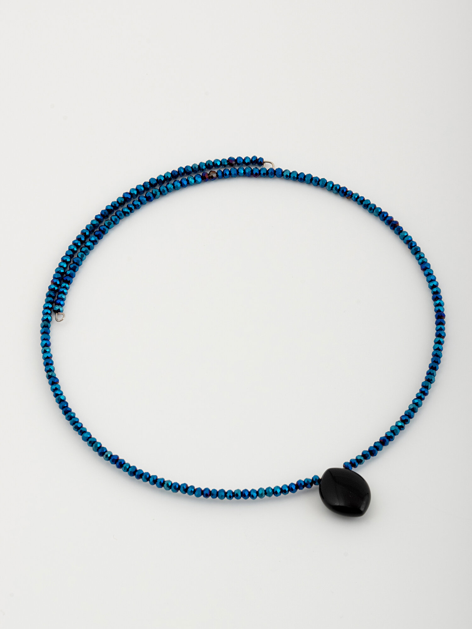 Чокер, кварц синтетический, агат