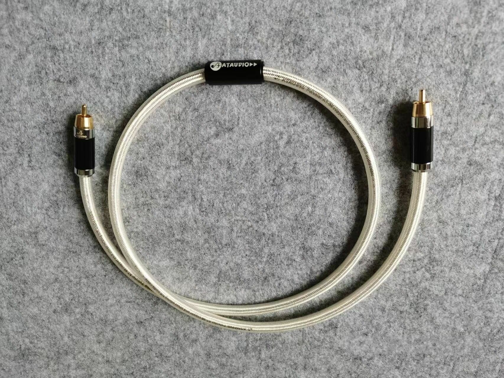 ATAUDIO Коаксиальный кабель 75 Ом Spdif COAXIAL цифровой аудио кабель медно-серебристый микс RCA сигнальный кабель
