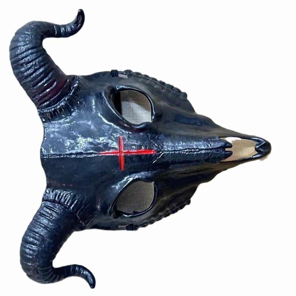 Реалистичная карнавальная маска скелета козла для Хэллоуина вечеринок и косплея устрашающий аксессуар