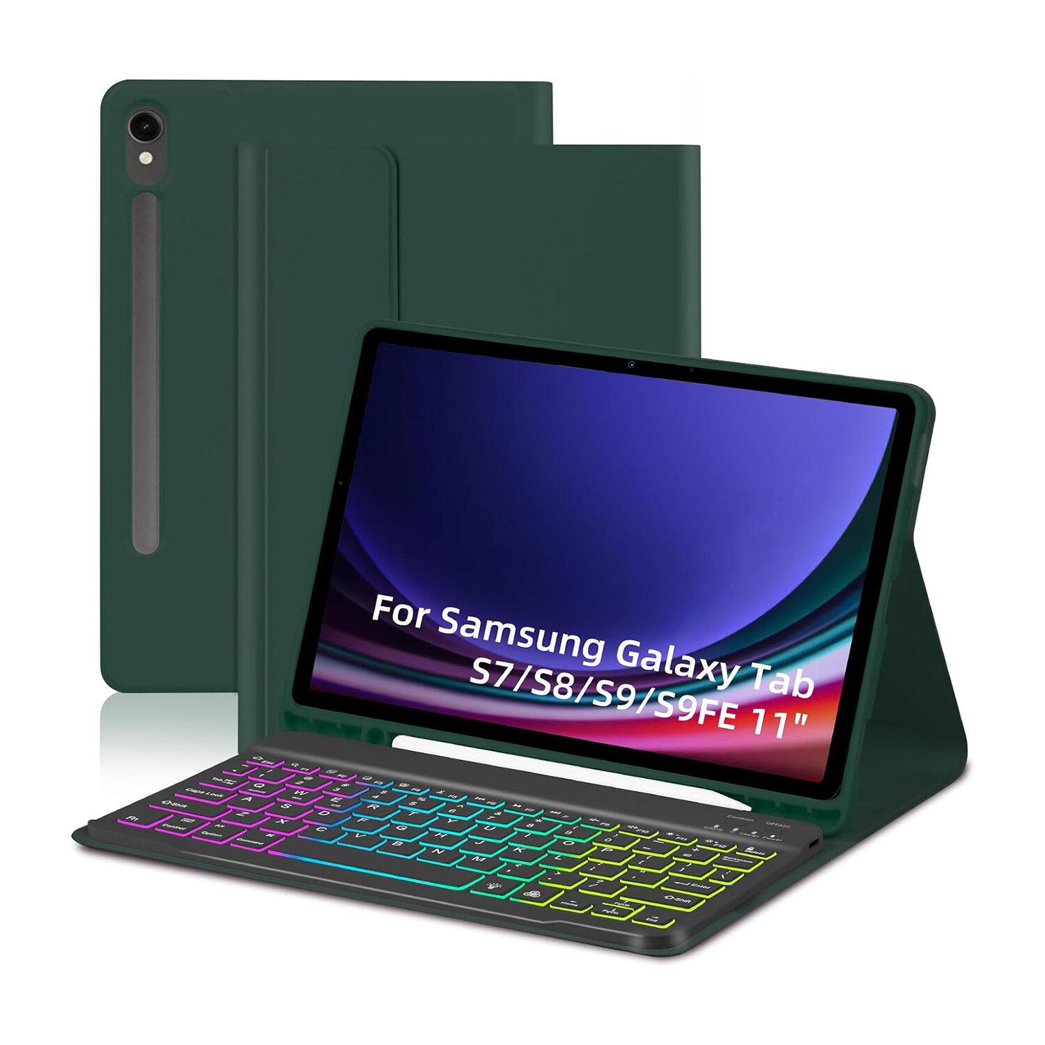 Чехол-клавиатура с подсветкой для планшетов Samsung Galaxy Tab