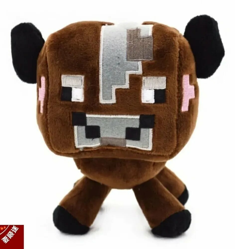 Коричневая корова Майнкрафт 20cmи милое украшение для вашего дома или офиса