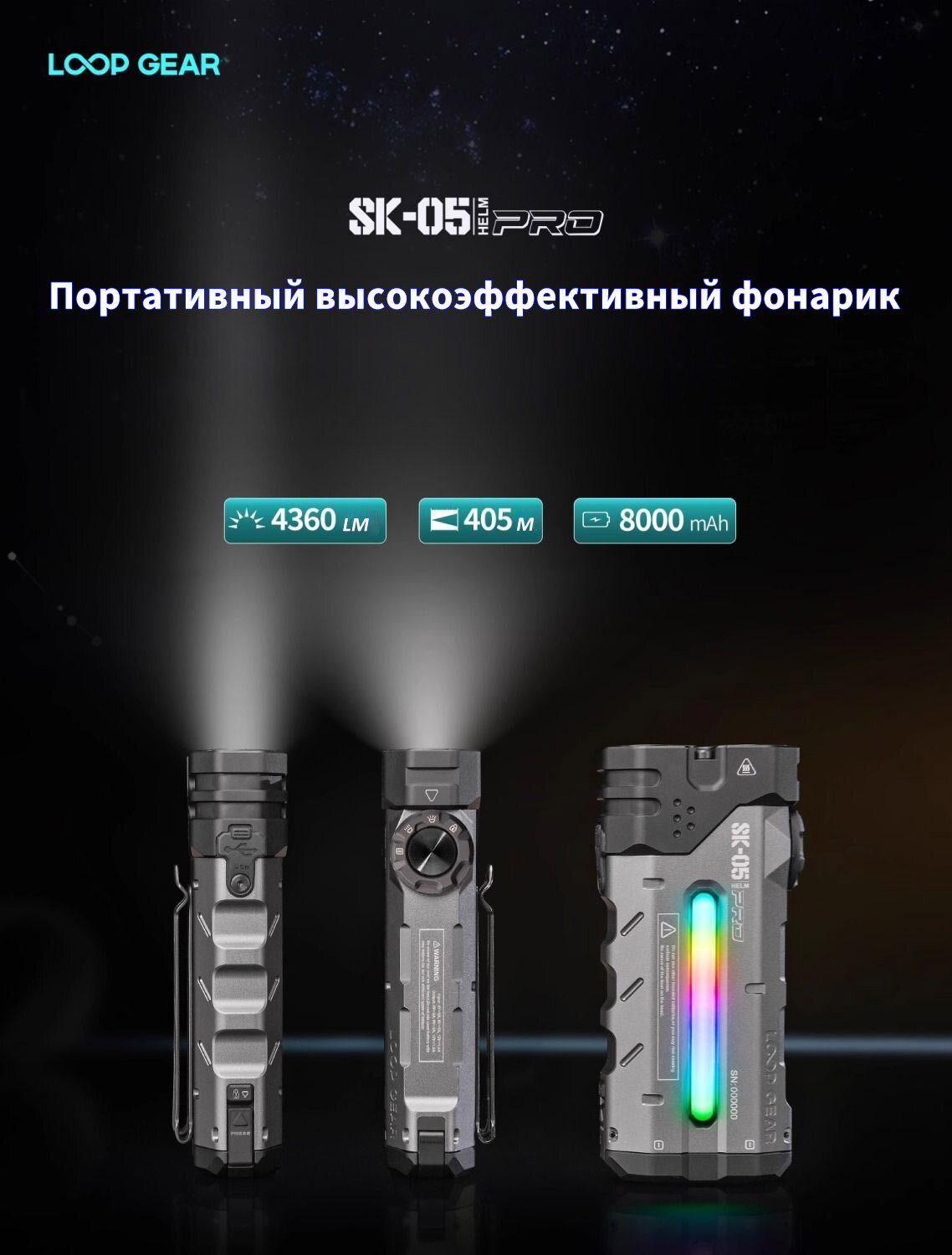 Loop Gear Фонарь-прожектор