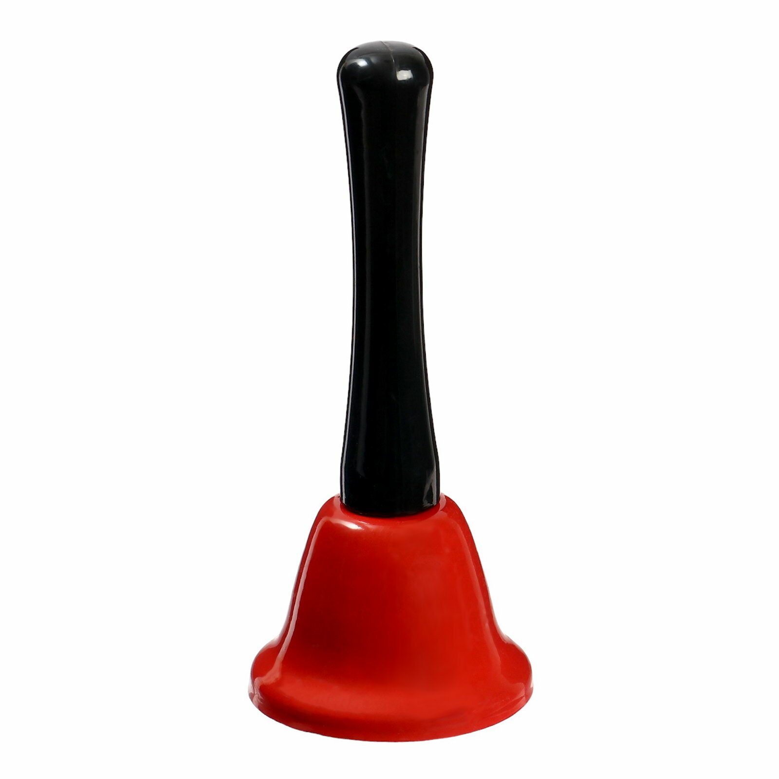Колокольчик металлический, звонок настольный Funk, 12.5x5 см, красный