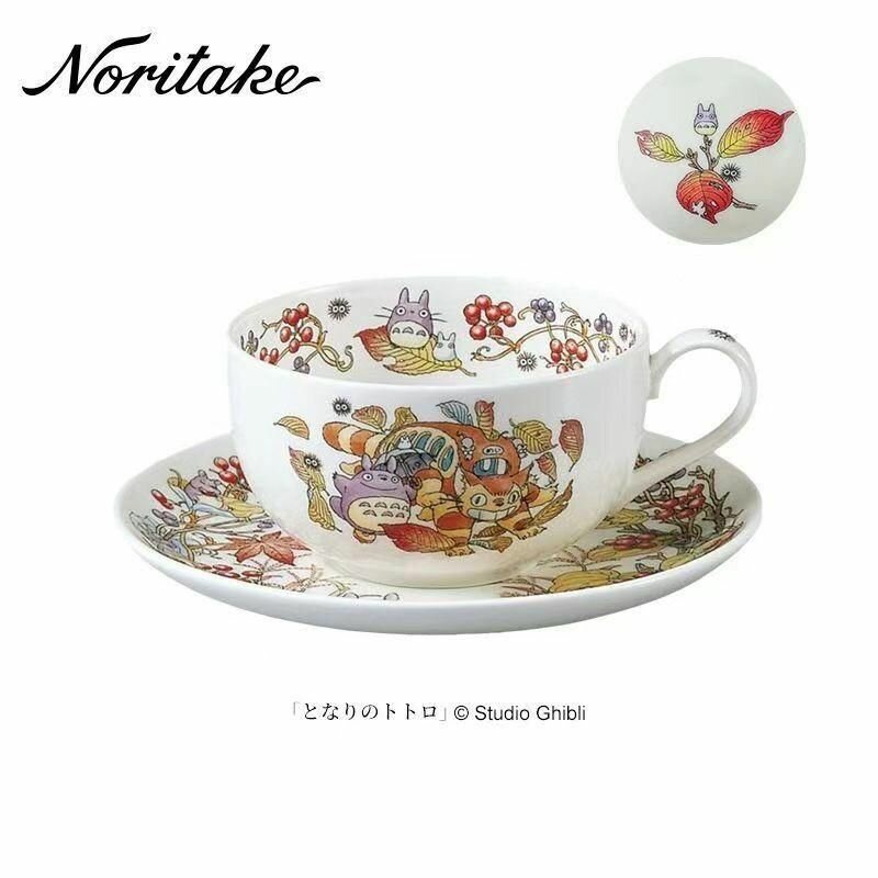 Набор чайный японский Noritake с дизайном "Мой сосед Тоторо" стильные чашки для чая и кофе