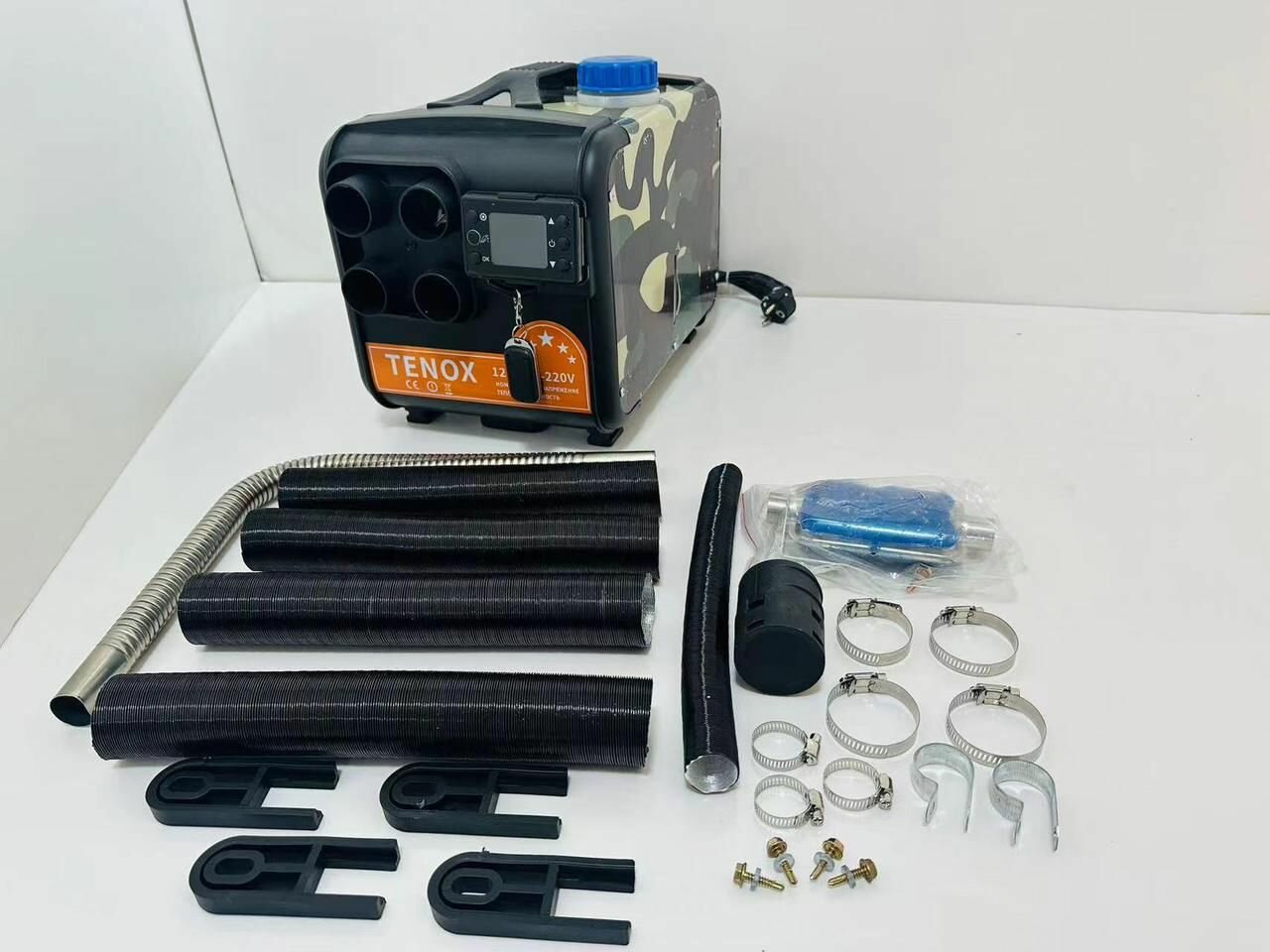 Автономный дизельный отопитель, Сухой фен TENOX тепла 8 кВт12 24 220v (камуфляж)