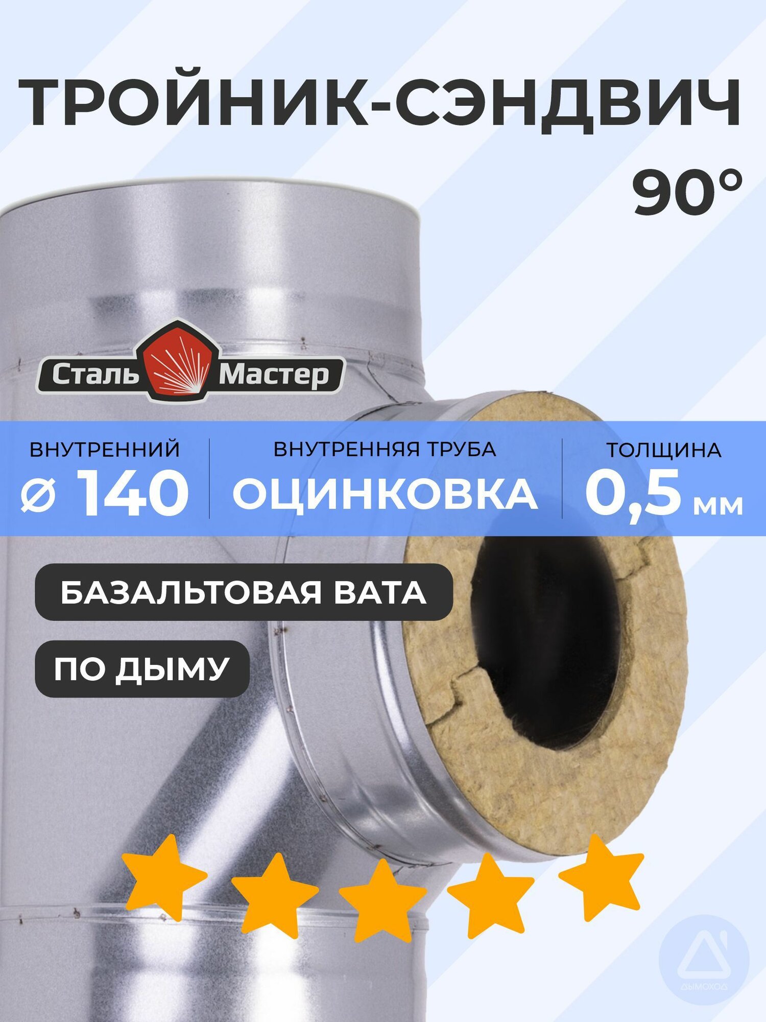 Тройник-сэндвич 140 / 220 90 оц / оц