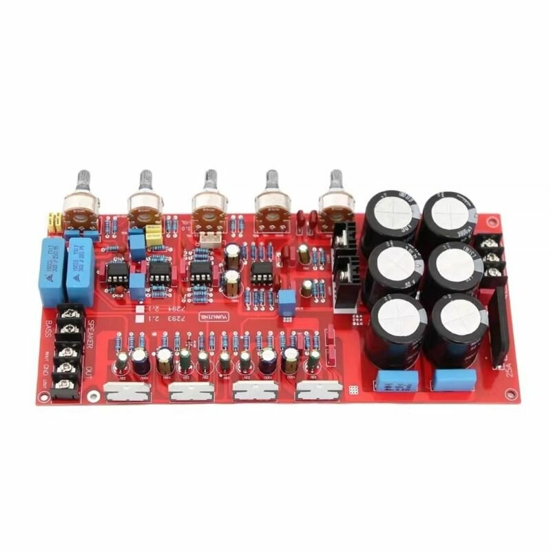 (1 шт) Аудио усилитель 2.1 канала HIFI на чипе TDA7294