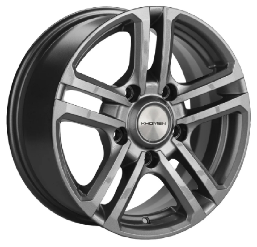 Диск колесный Khomen Wheels KHW1602 (Niva 4x4 Bronto) 6,5x16 5x139,7 Dia98.5 ET35 цвет Gray-FP