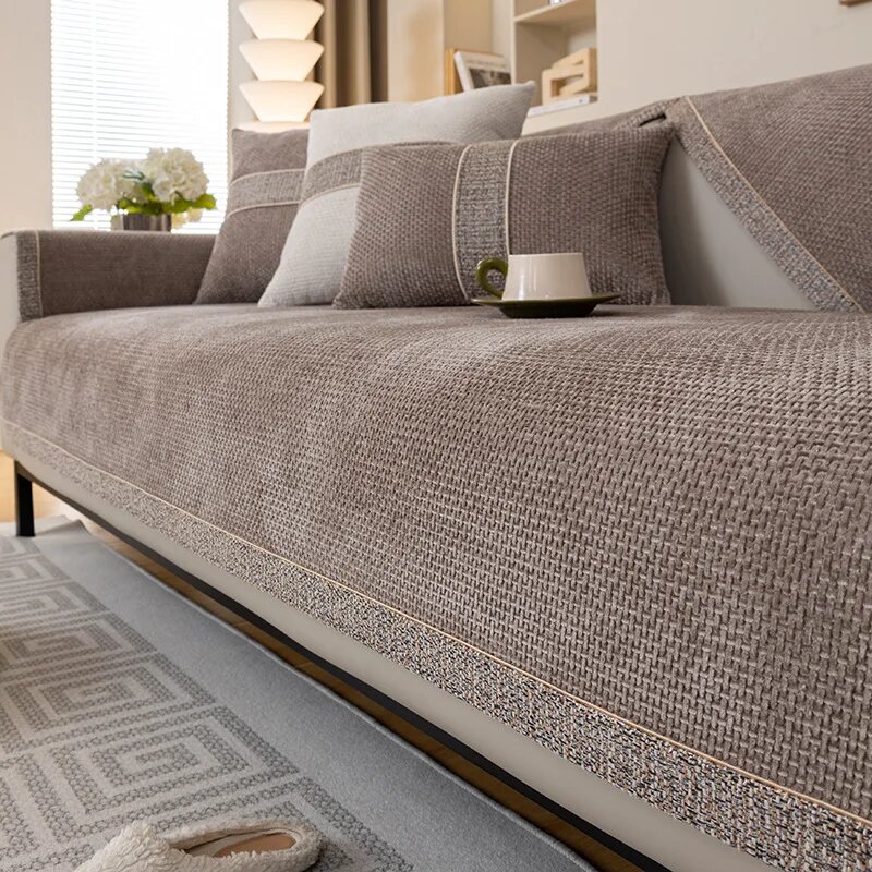 Полиэстеровый чехол для дивана 45x45 см 90x160cm 1pcs, Серый, Style 1