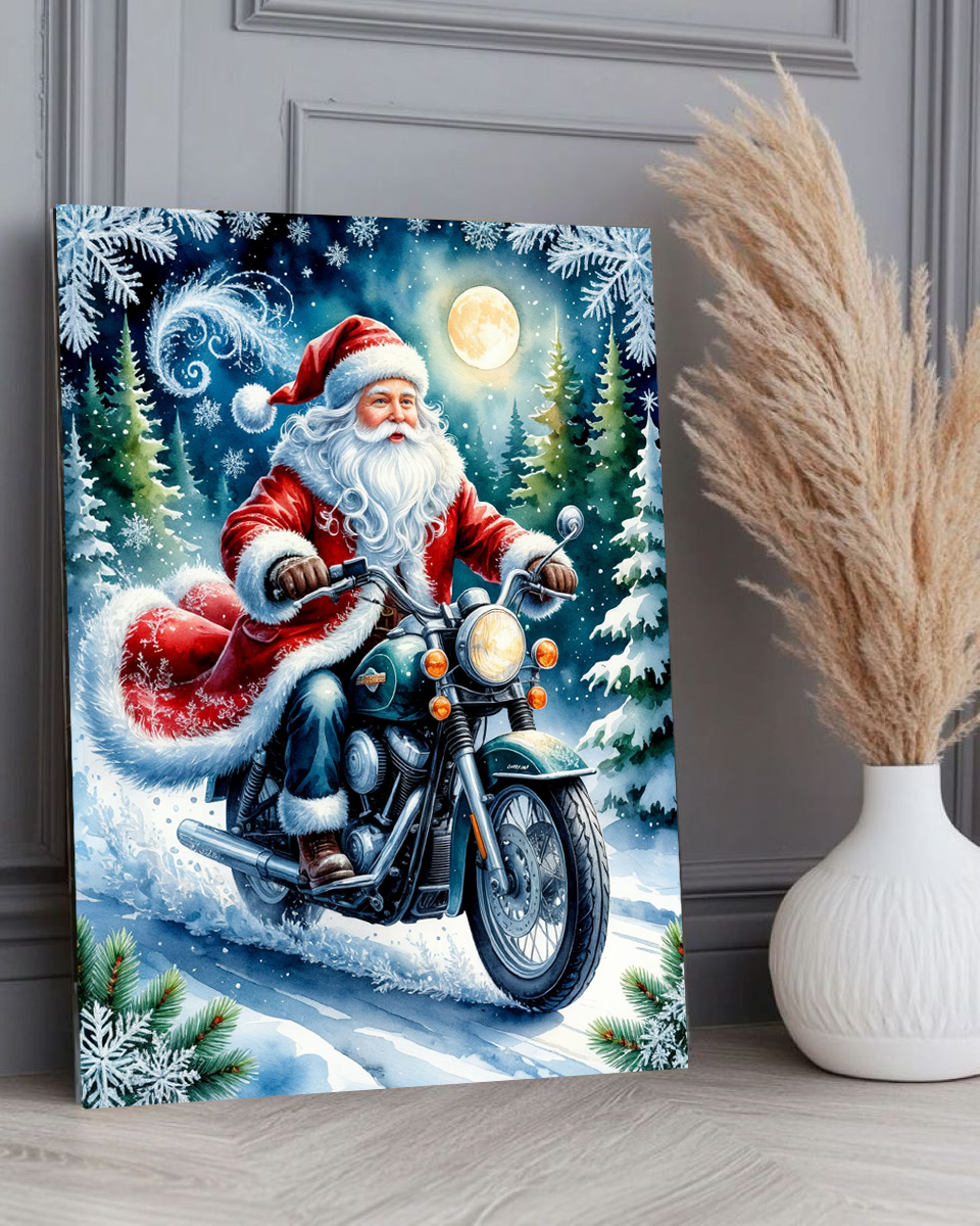 Картина по номерам 40х50 см "Дед Мороз" хлопковый холст на подрамнике, акрил, Art Hobby Home