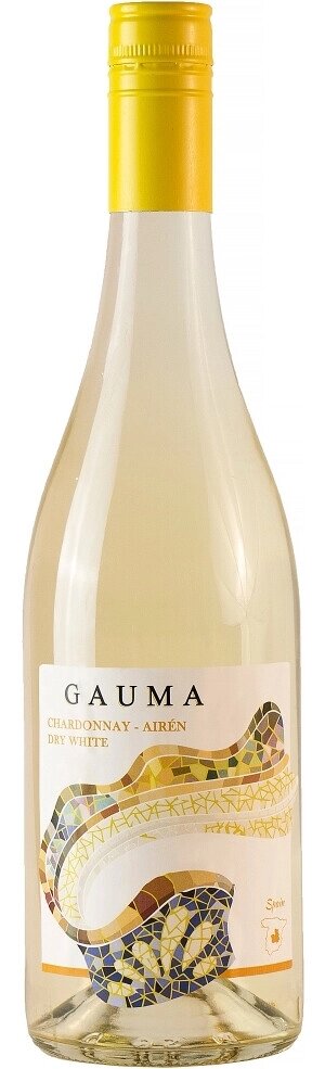 Вино "Gauma" Chardonnay-Airen Dry White, Tierra de Castilla IGP