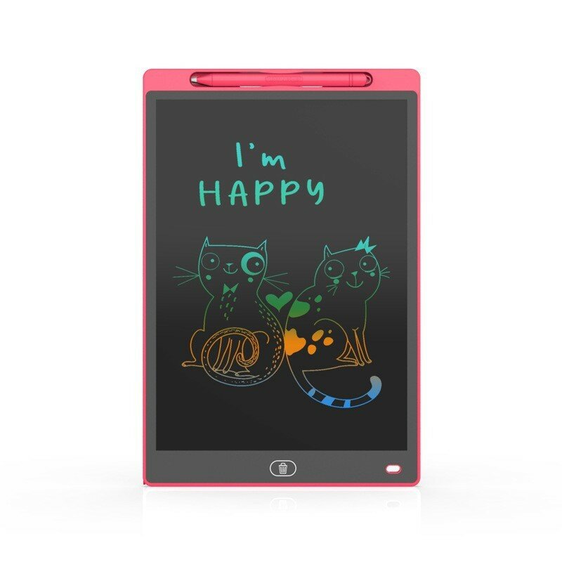 Kids 8.5 inch lcd handwriting tablet for learning and creative drawing with colors, red
