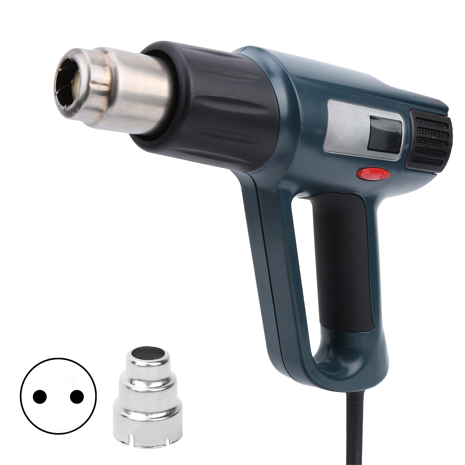 Фен 2000Вт с ЖК-дисплеем и регулировкой температуры для пайки