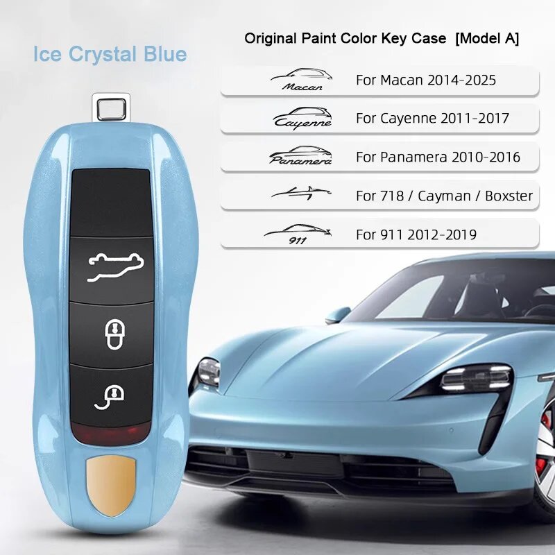 Для Porsche Macan 95B, Cayenne 92A, Panamera 971, Cayman 718, Boxster 982, 911, A-Ice Crystal Blue