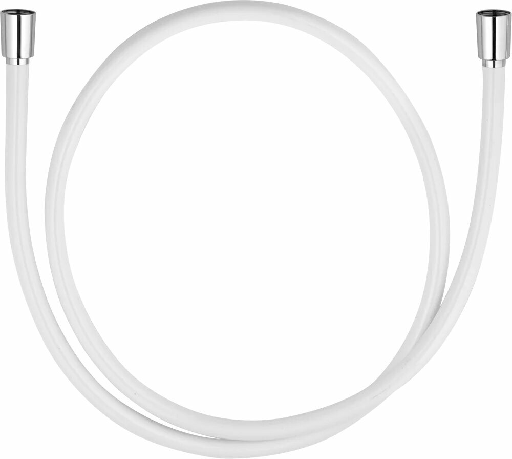 Душевой шланг Kludi Suparaflex Silver 6107291-00 160 см, с антискручиванием, пластиковый, белый, глянцевый, шланг для душа