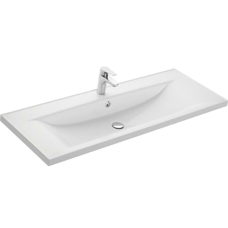 Раковина Aquaton Айрис 120 1A729631AG010 Белая, стильный дизайн