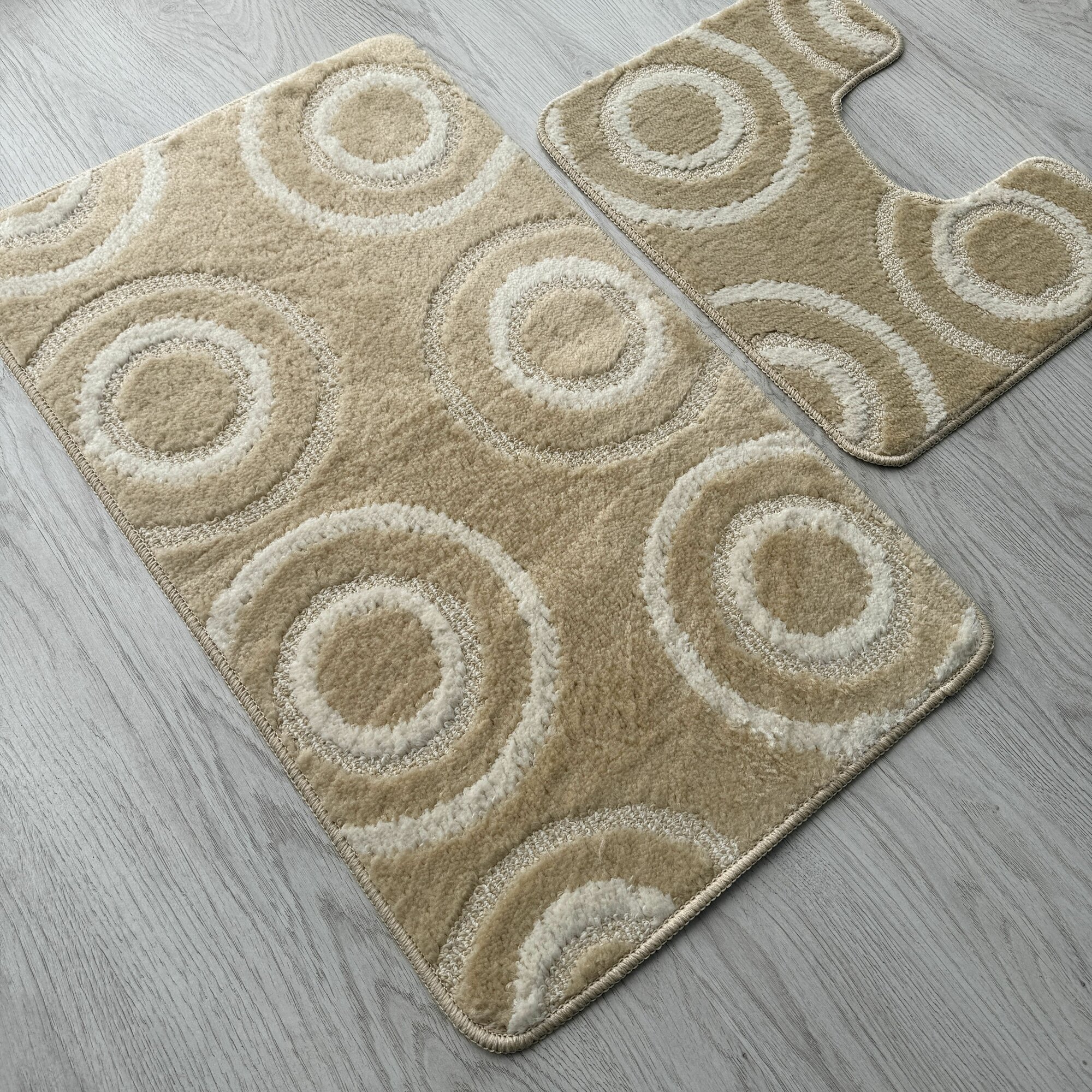 Набор ковриков для ванной комнаты и туалета MAXIMUS противоскользящих 60*100/50*60