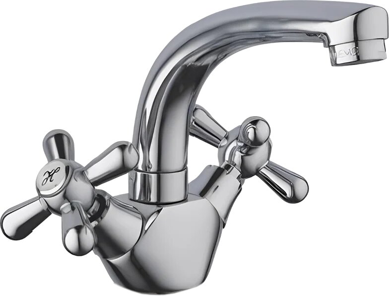 Смеситель для раковины Ledeme H18 L1318-2 хром, глянцевый, кран для ванной в раковину, из латуни, с поворотным изливом