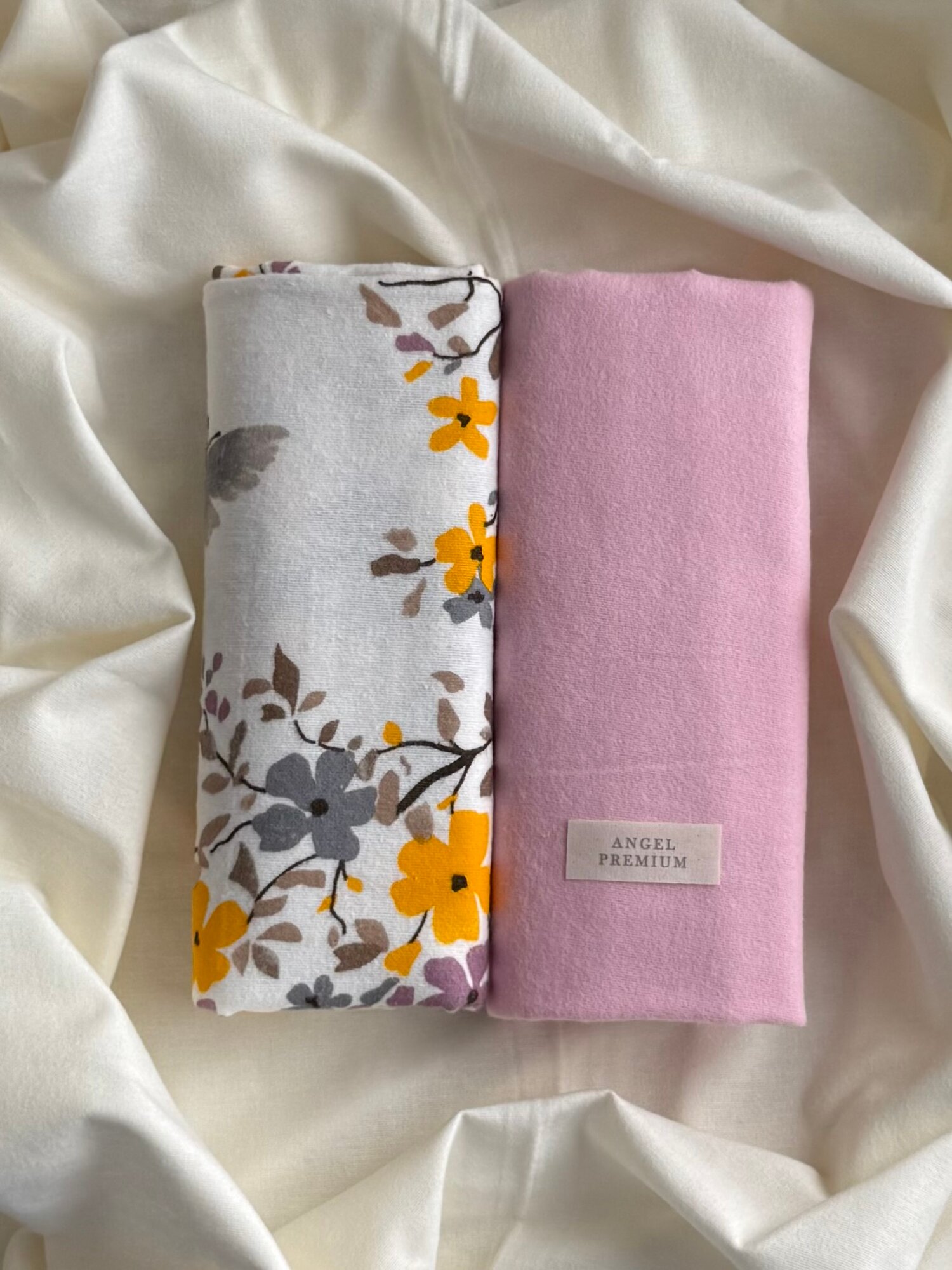 Комплект больших фланелевых пеленок ANGEL PREMIUM 100х120