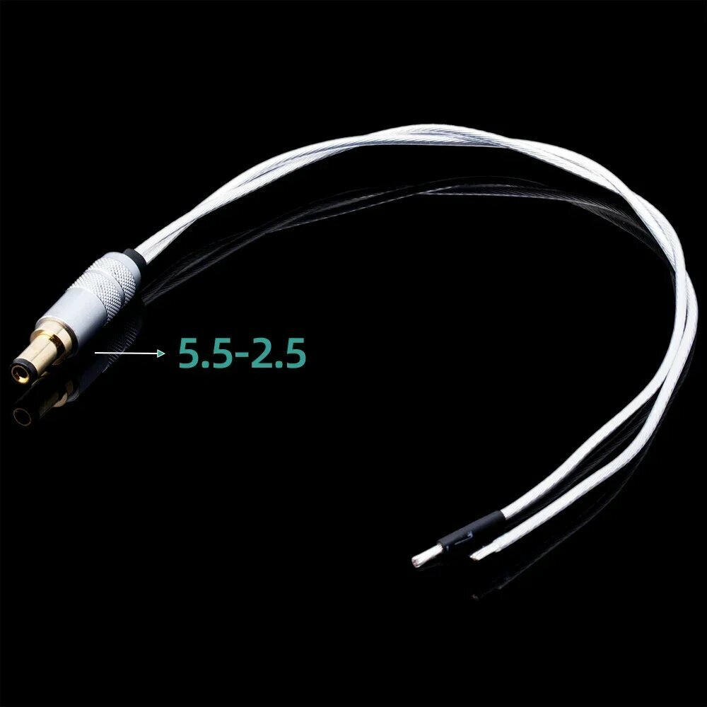 Pureline Кабель питания постоянного тока 5.5x2.1/5.5x2.5/4.0/3.5 мм 5.5-2.5M, 0.5m