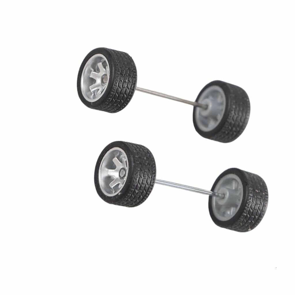 Компактная модель автомобиля 1:64 с прочными резиновыми шинами и съемными колесами, Silver