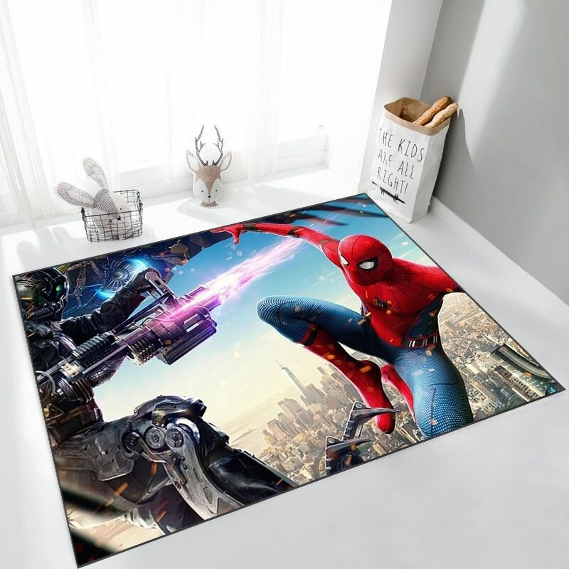 Ковер Marvel Avengers, коврик для спальни с Человеком-пауком