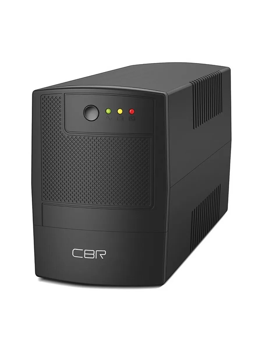 ИБП CBR UPS-TWP-101EJ-650 (650VA/390W, Schuko CEE 7 x2 outlets, LED, USB Type-B) черный