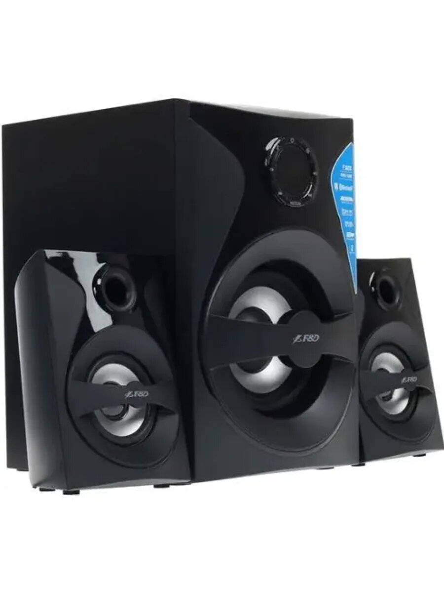 Колонки F380X черный - 2.1, 41 Вт