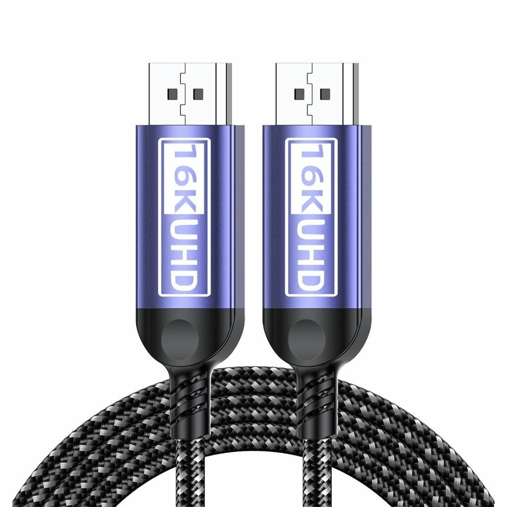 Кабель DisplayPort 2.1 Male to Male, 1m