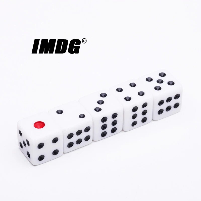 10 шт./упак. белые Акриловые Кубики, 16 мм квадратные углы, игровые игрушки, аксессуары, кубики