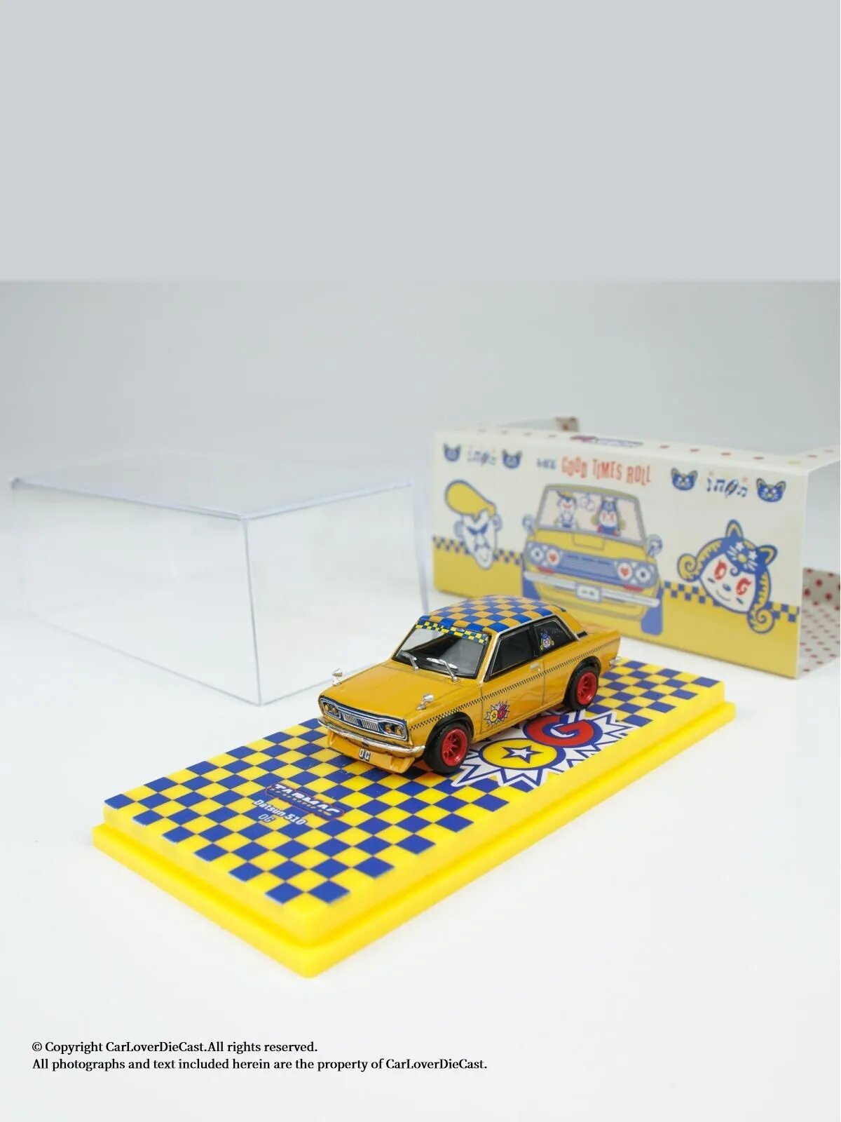 Машинка Tarmac Works TW 1/64 Datsun 510 OG Die-cast Alloy Car Model Collection Display Gift