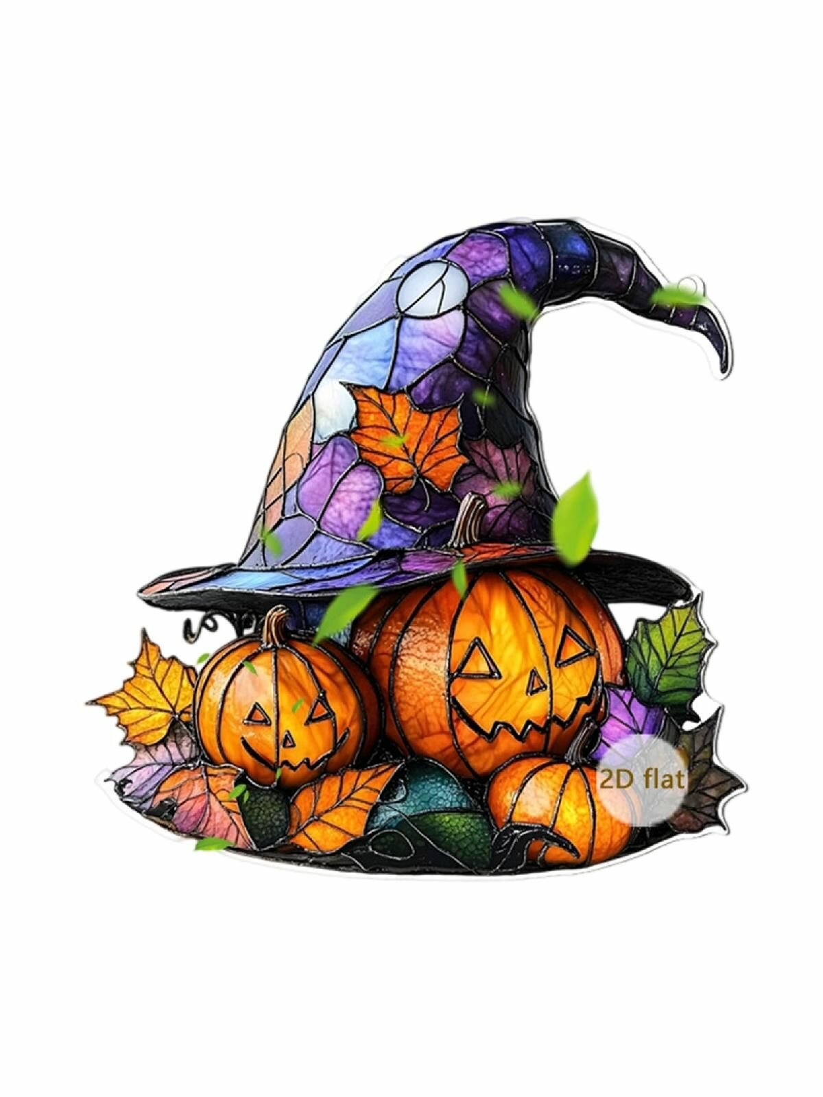 Муляж, Готический ночник в шляпе ведьмы на Хэллоуин-1-20 см