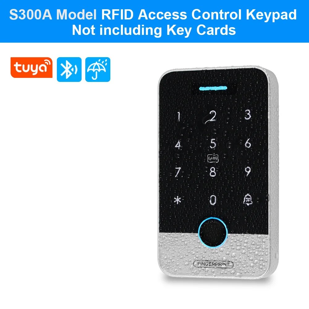 Водонепроницаемая Bluetooth-клавиатура для контроля доступа S300Tuya+10k S300A Keypad ONLY