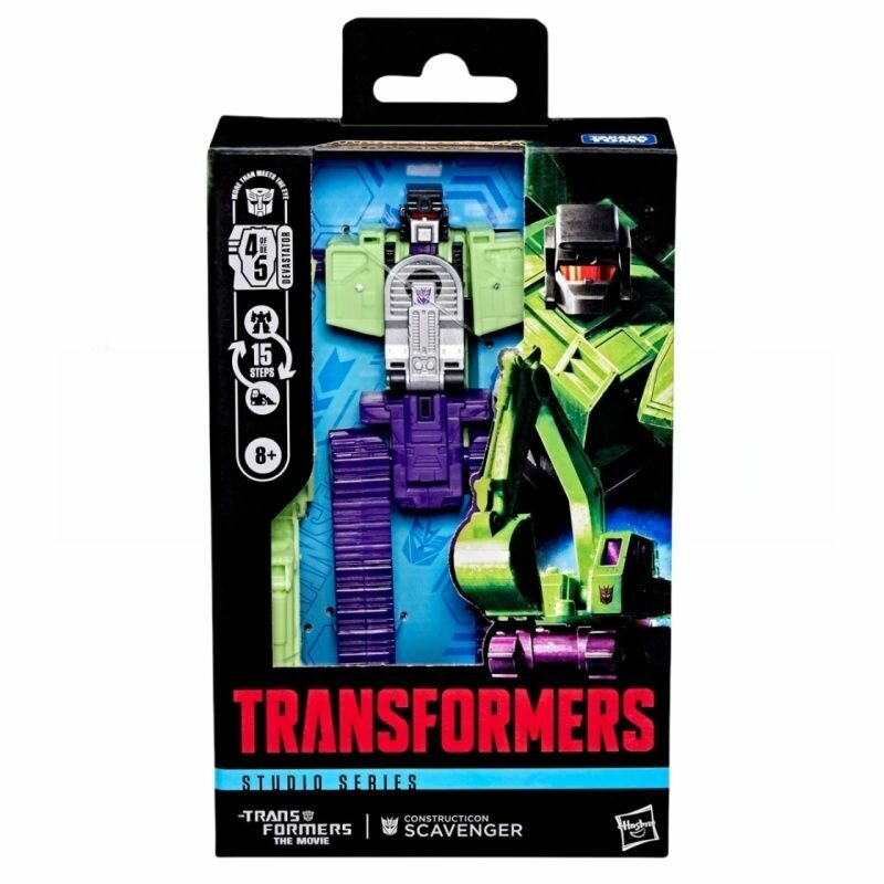 Трансформеры Игрушка хасбро 86 Constructicon Scavenger Deluxe Class Transformers Studio Series Transformers: The Movie 86