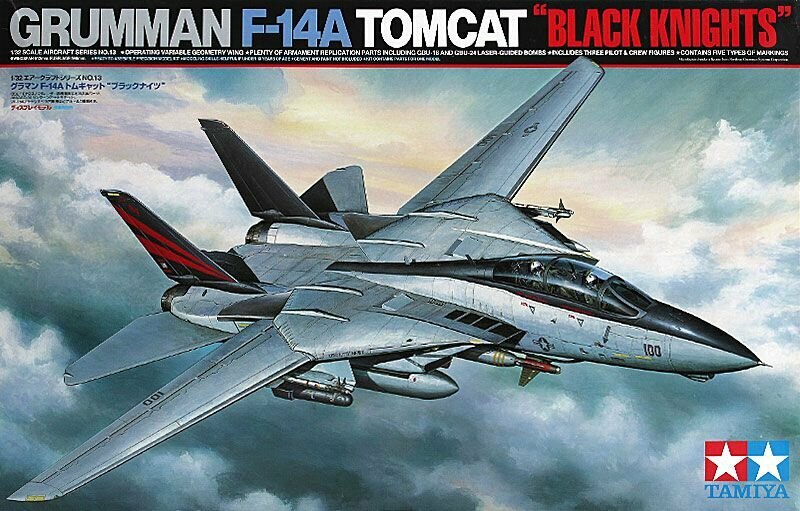 Tamiya 1/32 60313 Grumman F-14A Tomcat BLACK KNIGHTS сборная модель самолета
