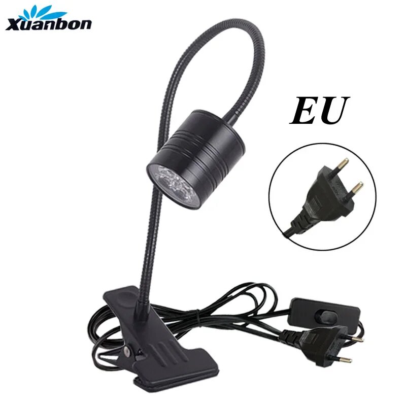 Настольная светодиодная лампа XUANBONLIGHTING Black with EU plug, Черный, natural white 4000k, 5W
