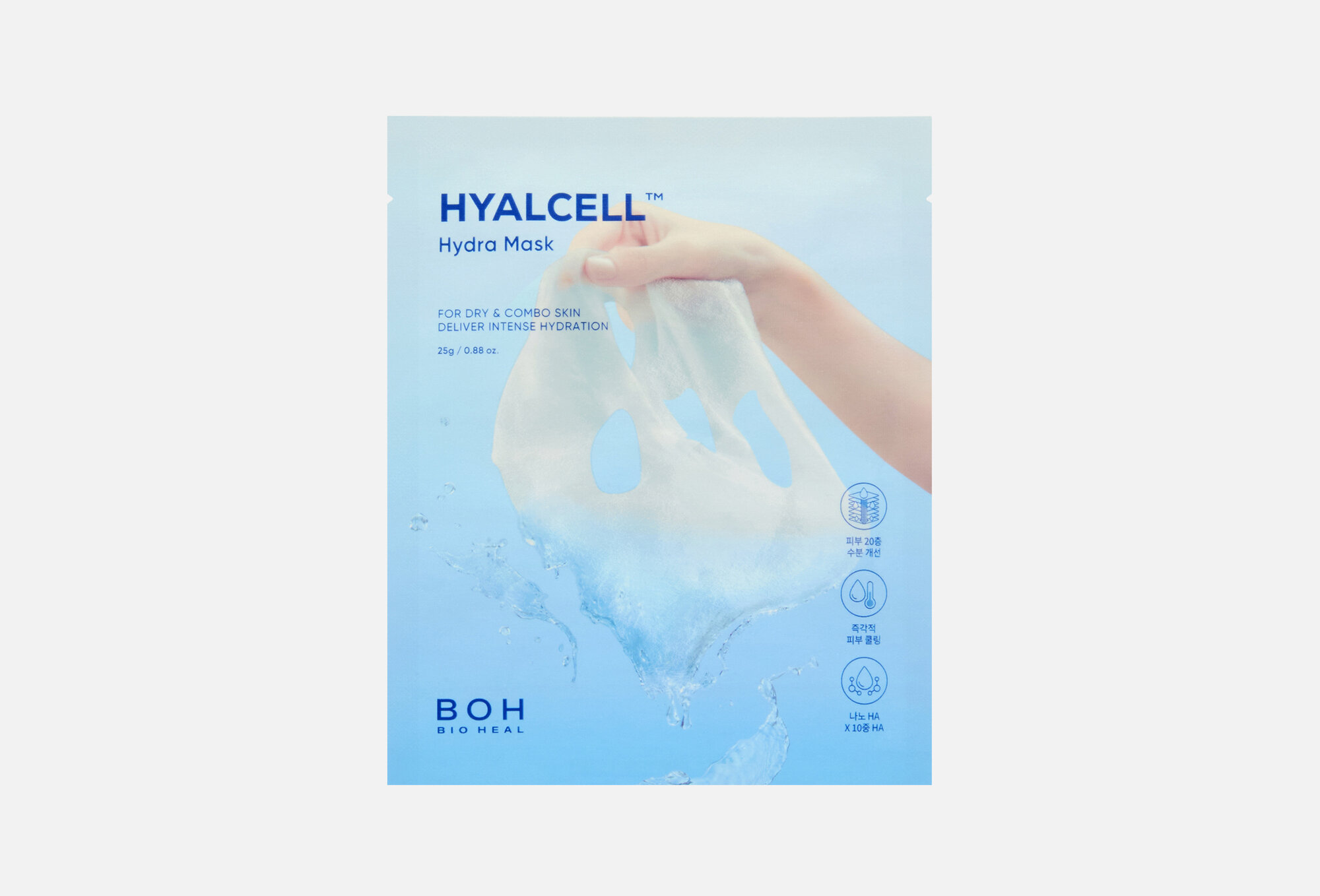 Глубокоувлажняющая тканевая маска для лица BIOHEAL BOH Hyacell Hydra Mask