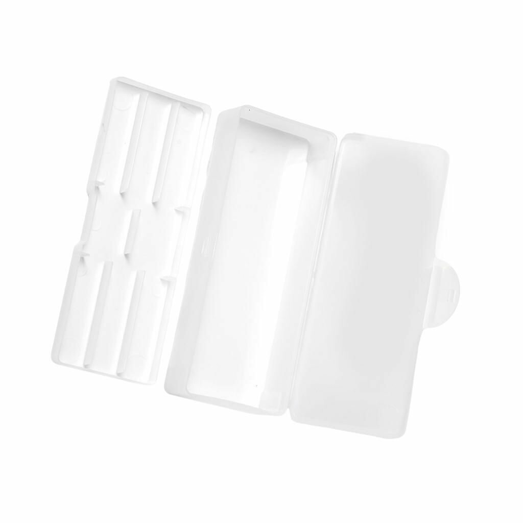 Съемная прозрачная двухслойная коробка для хранения нейл-арта