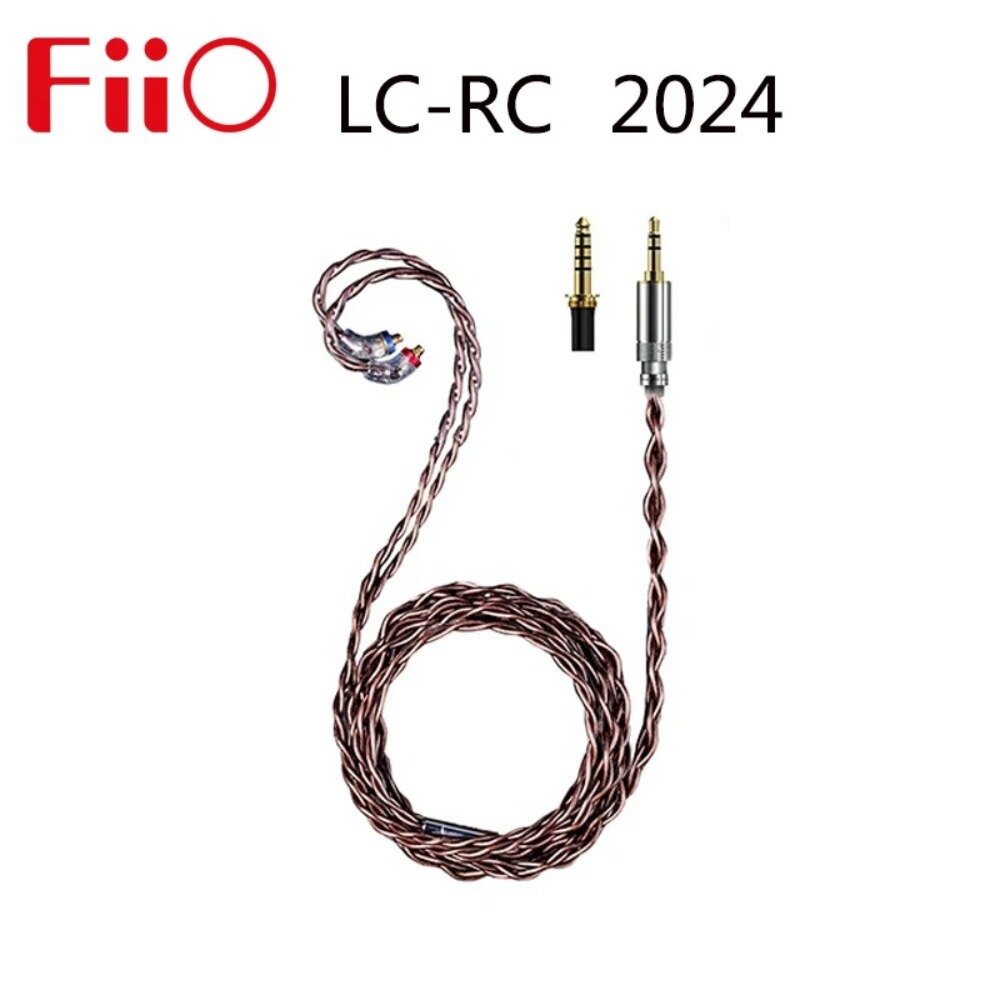 FiiO LC-RC 2024 Кабель Для Наушников MMCX Из Высокочистой Монокристаллической Меди Со Сменным Разъемом 3,5 Мм 4,4 Мм