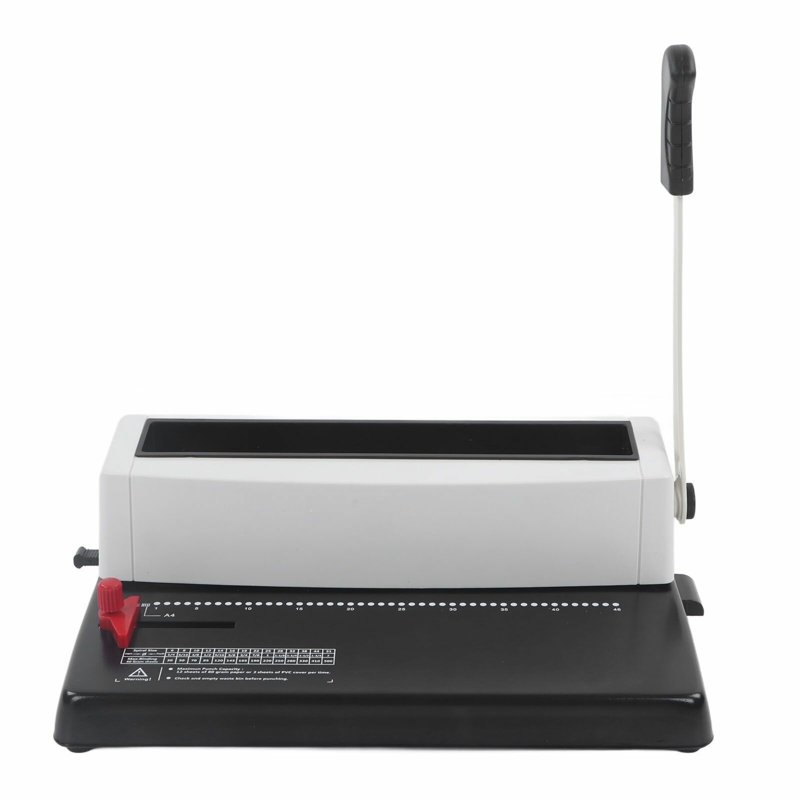 Машина для переплета спиральной катушки с гуманизированной ручкой, машина для переплета проволоки с круглыми отверстиями для размеров букв