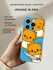 Чехол на Apple iPhone 16 Pro / Айфон 16 Про с принтом "Опасные котики"