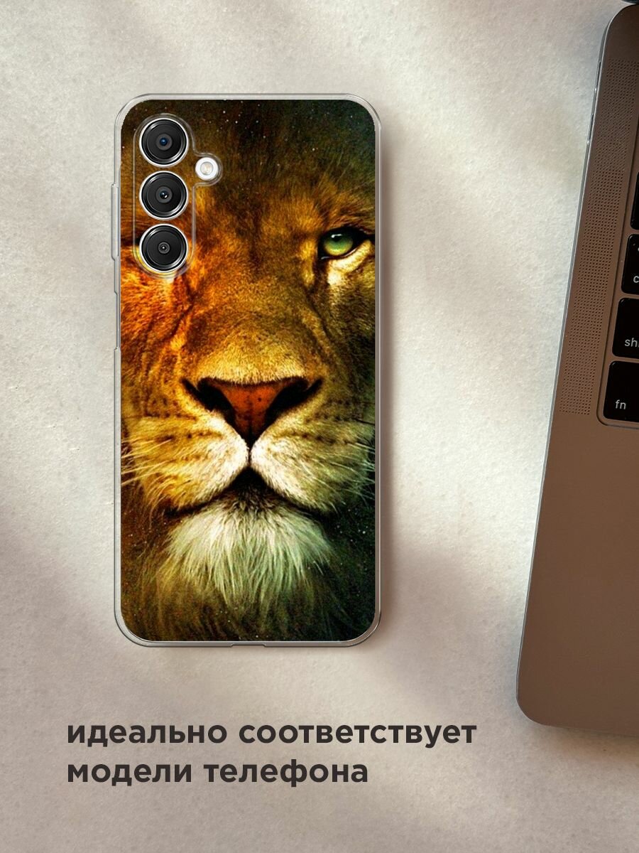Чехол на Samsung Galaxy A16 / Самсунг А16 с принтом "Лев арт 8" — фото 1