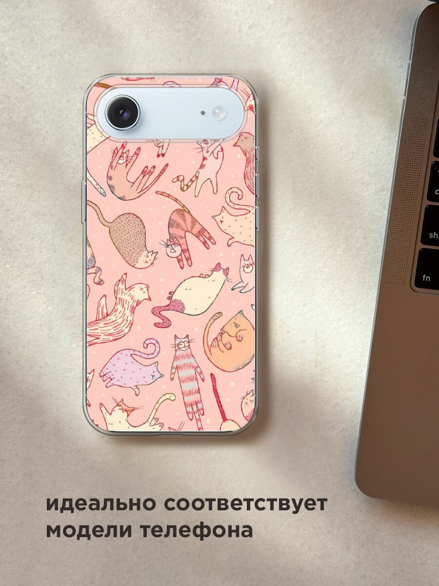 Чехол на Apple iPhone Air / Айфон Айр с принтом "Розовое счастье" — фото 1