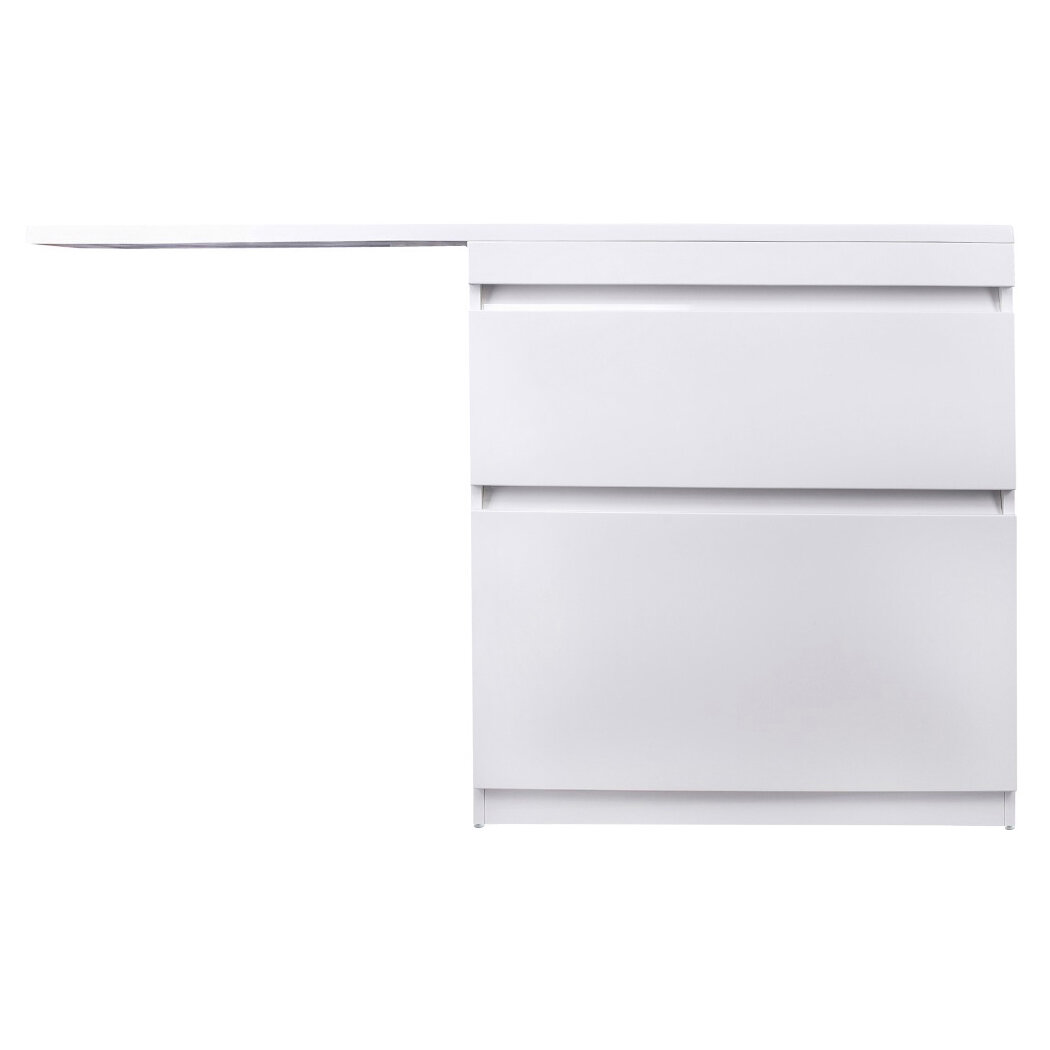 Тумба с раковиной Style Line Даллас 140 Люкс Plus белый правая