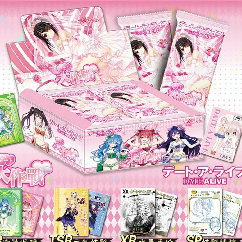 Коллекционная карта Date A Live, Tokisaki Kuando, Yatogami Tohka, 30 packs per box
