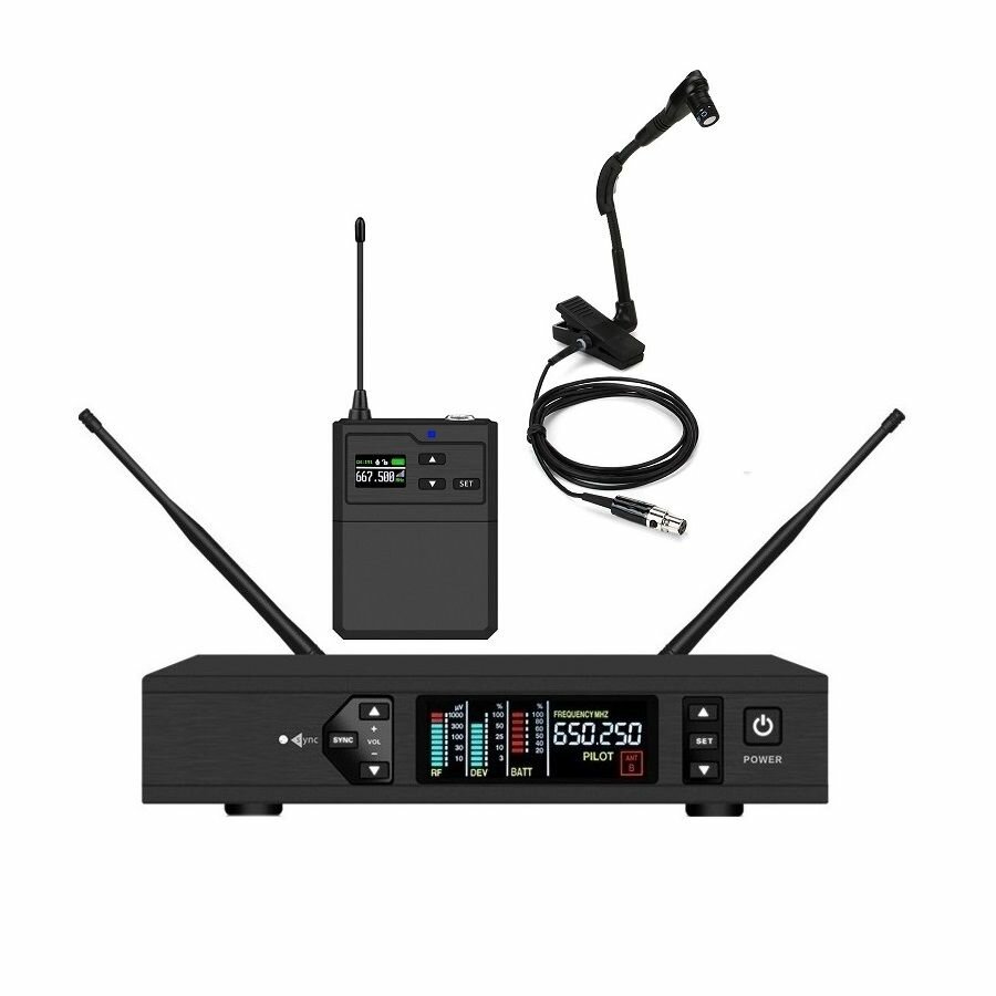 UHF микрофон для саксофона беспроводной C Инструментальный микрофон BETA 98H/C