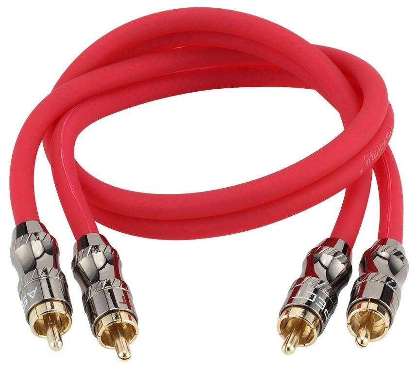 Кабель межблочный Aspect RCA-NL2.05, Neon Line, 2RCA-2RCA, 0.5м