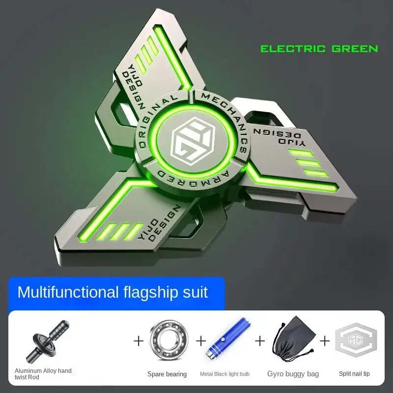 Светящиеся антистрессовые спиннеры NoEnName_Null Зеленый, Standard-Green